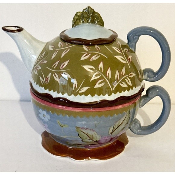 Tracy Porter | Kitchen | Tea Set For One Teapot Cup Hand Painted Tracy ...